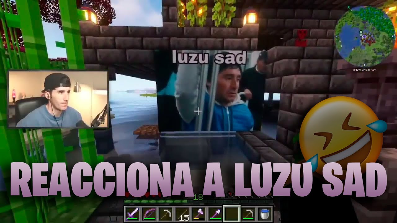 🔥😂 LUZU reacciona a su cartel de *Luzu SAD* 🤣 - YouTube