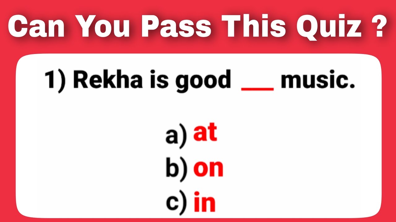 Mix Preposition Quiz | English Grammar Test | - YouTube