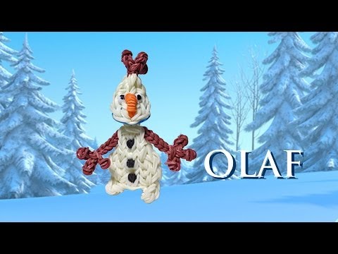 Making an Olaf Figure on the Rainbow Loom - YouTube