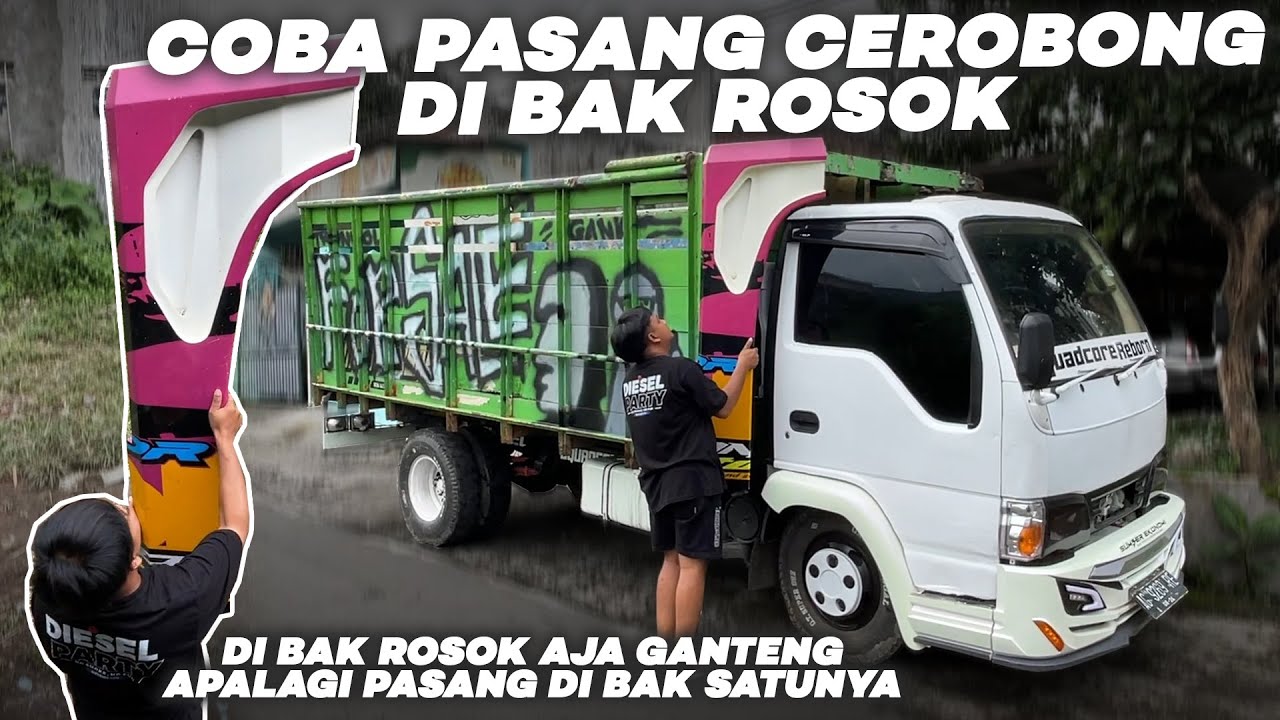 COCOK GAK DI BAK ROSOK??? Coba Pasang Cerobong Di Truk Kiki Core - YouTube
