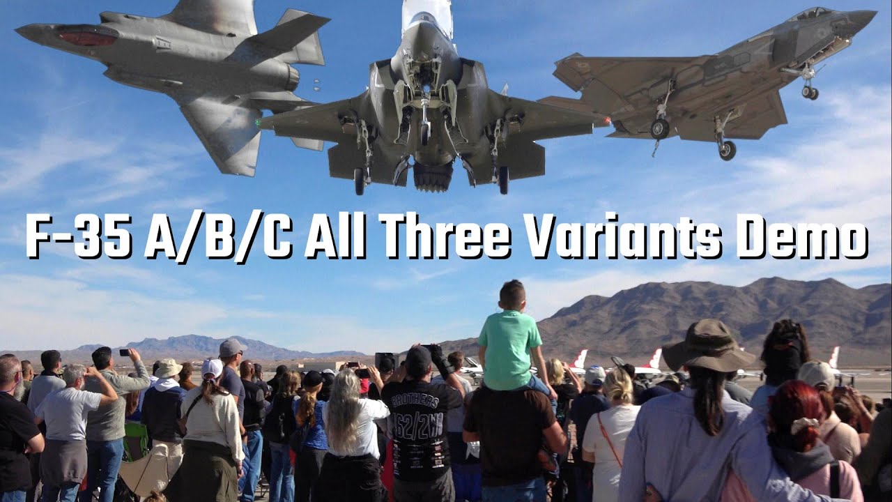 【Full】F-35 Lightning II All three variants Demo 全タイプデモフライト - YouTube