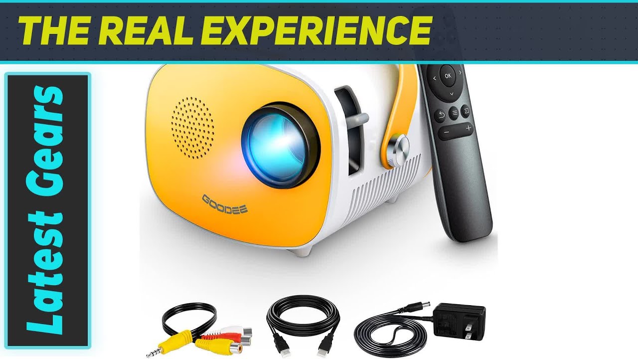 GooDee Mini Portable Projector: Best for Outdoor Movie Nights - YouTube