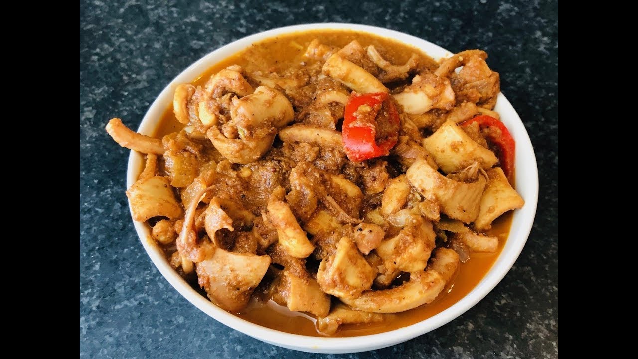 CURRY DE CALAMAR / CALAMAR A L'INDIENNE / SQUID CURRY - YouTube