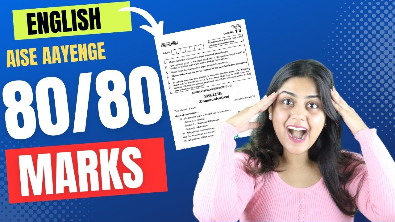 TOPPER ENGLISH Answer Sheet | English Answer Sheet Presentation | Class ...