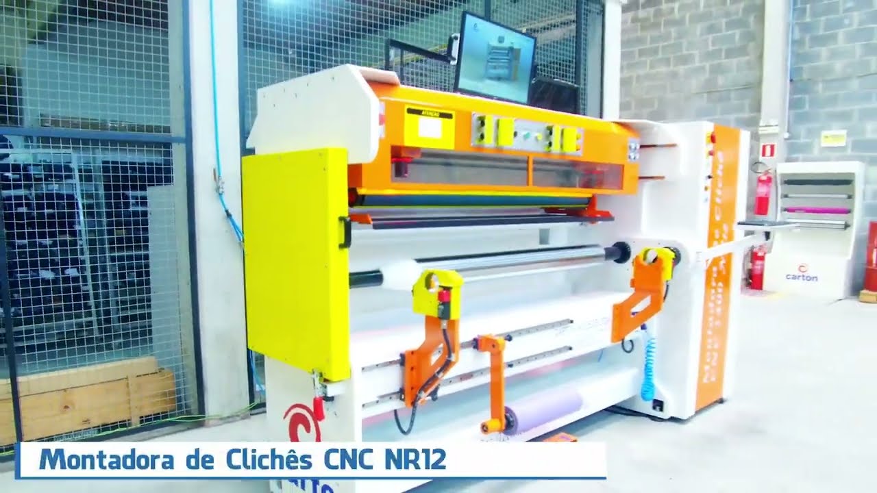 MONTADORA DE CLICHÊS CNC NR12 CAMISA E CILINDRO - YouTube