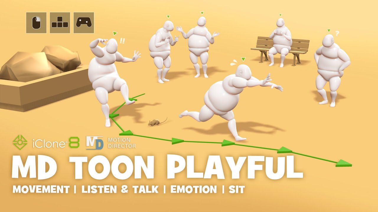 MD Toon Playful | Fun & Interactive Toon Animations with iClone Motion ...