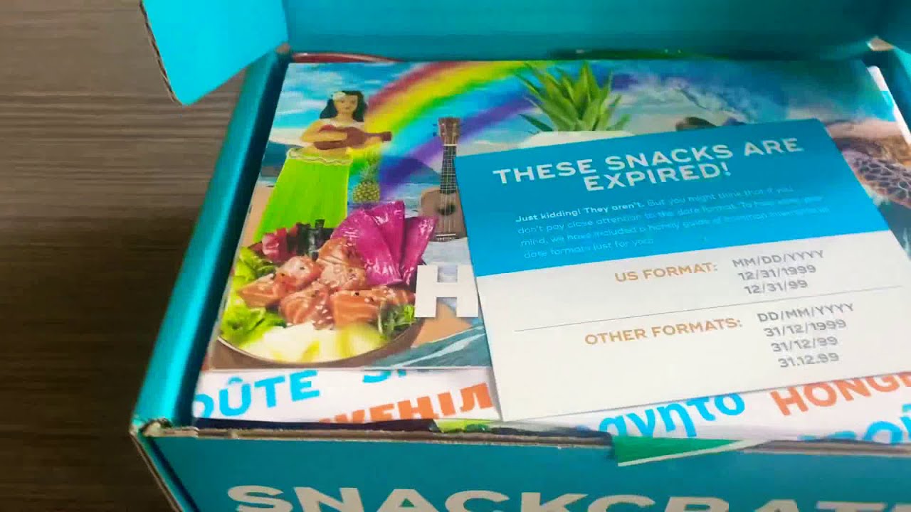 Unboxing of this months Snack Crate Hawaii box! #SNACKCRATE #HAWAII ...