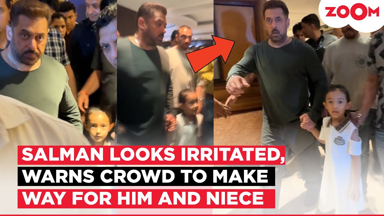 Salman Khan's VIRAL video as he gets irritated with unruly crowd while ...