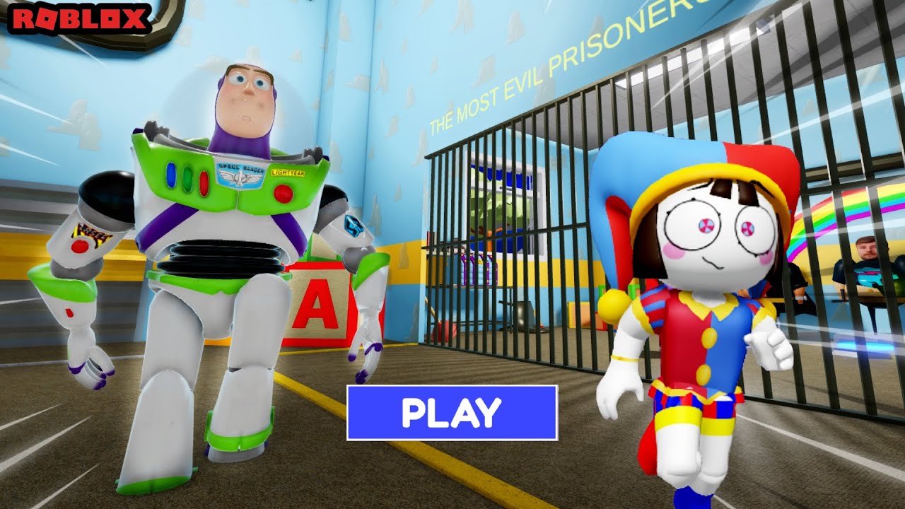 BUZZ LIGHTYEAR BARRY'S PRISON RUN! (OBBY) BABY POMNI ESCAPE ROBLOX ...