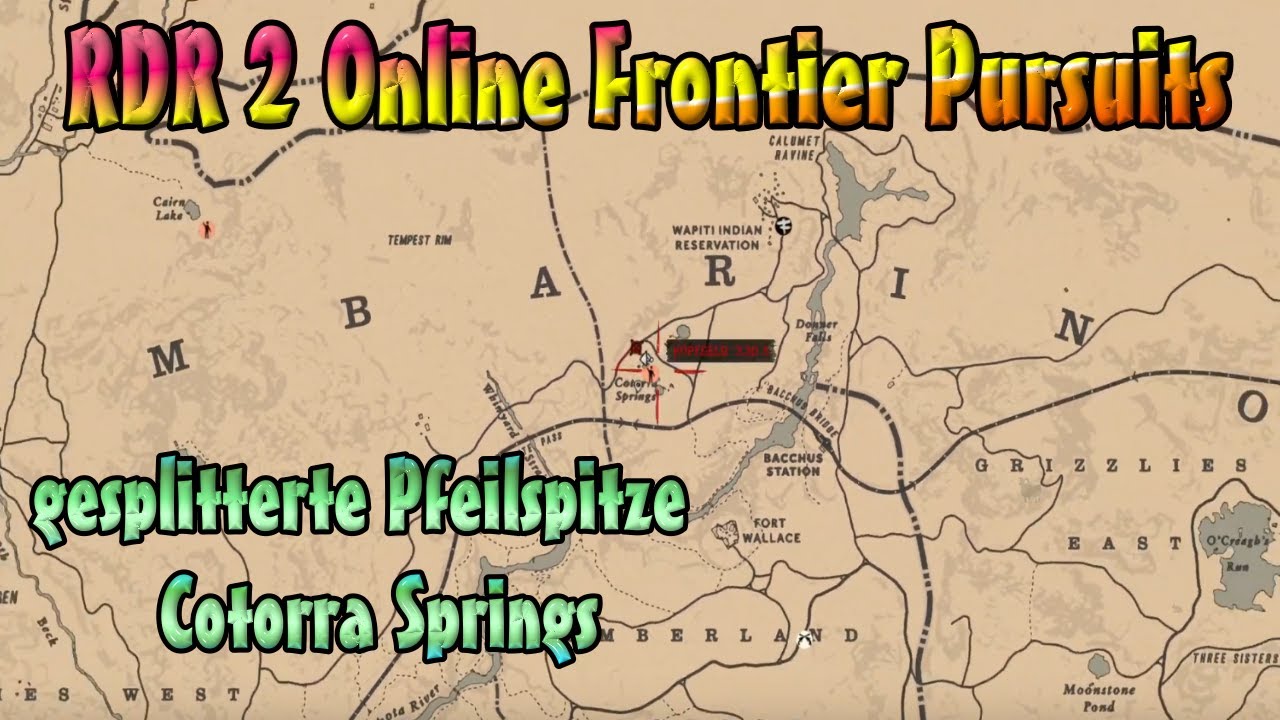 RDR 2 Online Frontier Pursuits - Fundort - gesplitterte Pfeilspitze ...