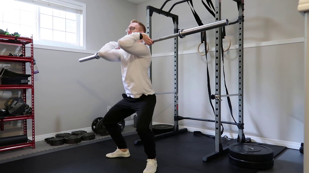 Power Clean with Front Squat - Power Position - YouTube