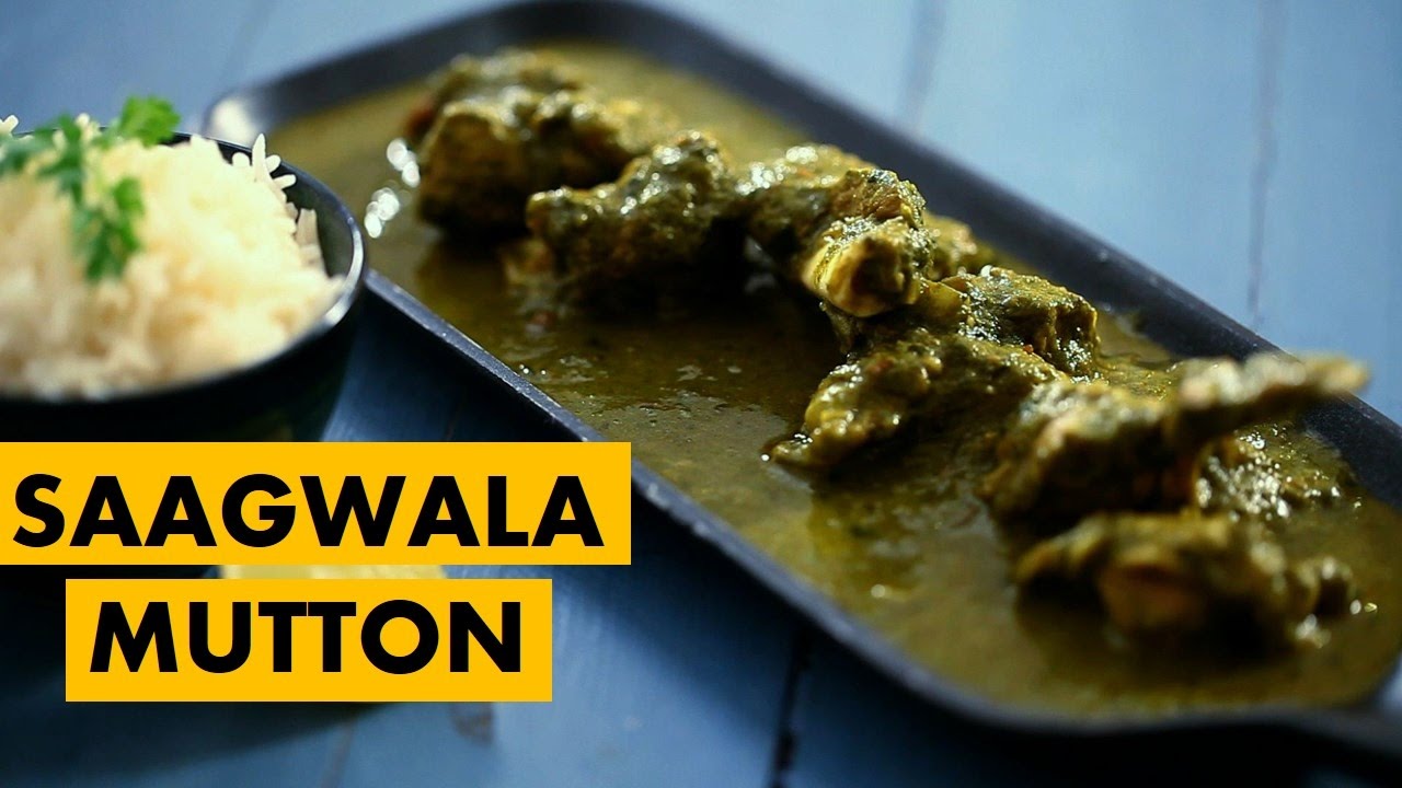 Punjabi Saagwala Mutton Recipe | साग वाला मटन | Lamb and Spinach Recipe ...