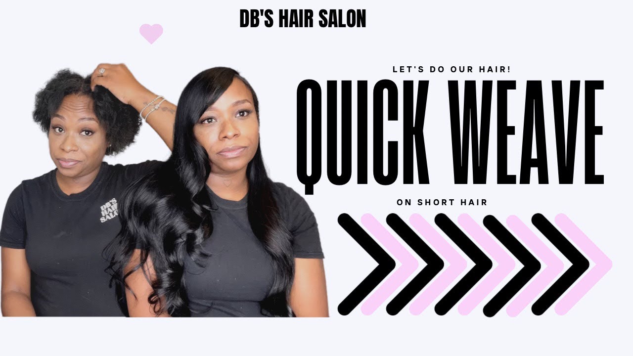 How to do a side part quick weave. - YouTube