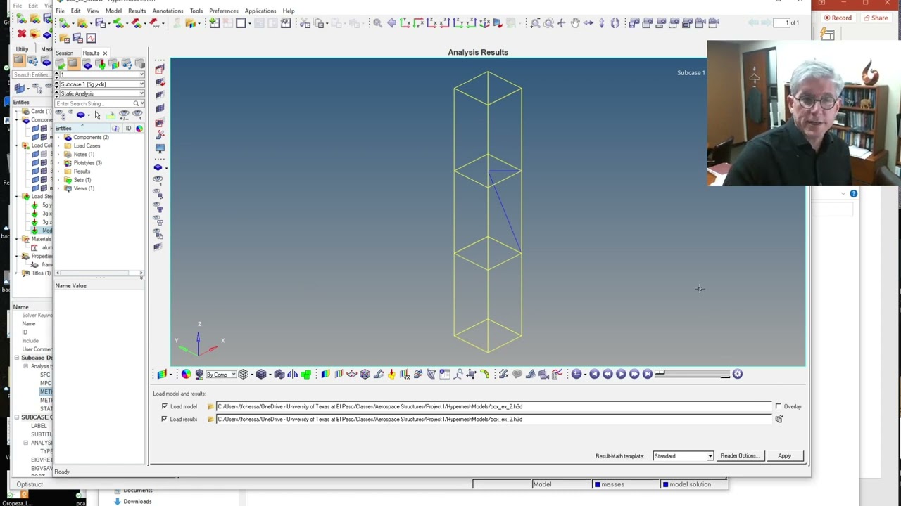 Setting up an FEA modal analysis - YouTube