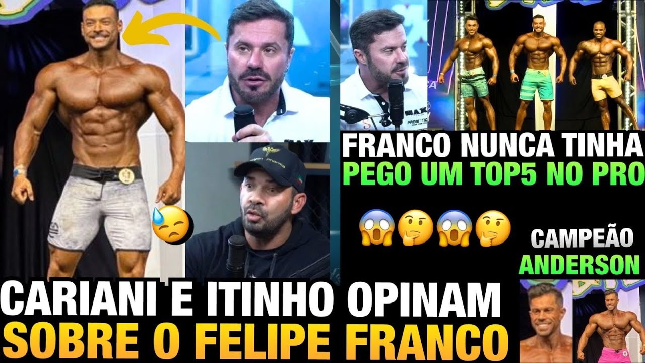 CARIANI FALA SOBRE SHAPE DO FELIPE FRANCO E SUA COLOCAÇÃO NO CAMPEONATO ...