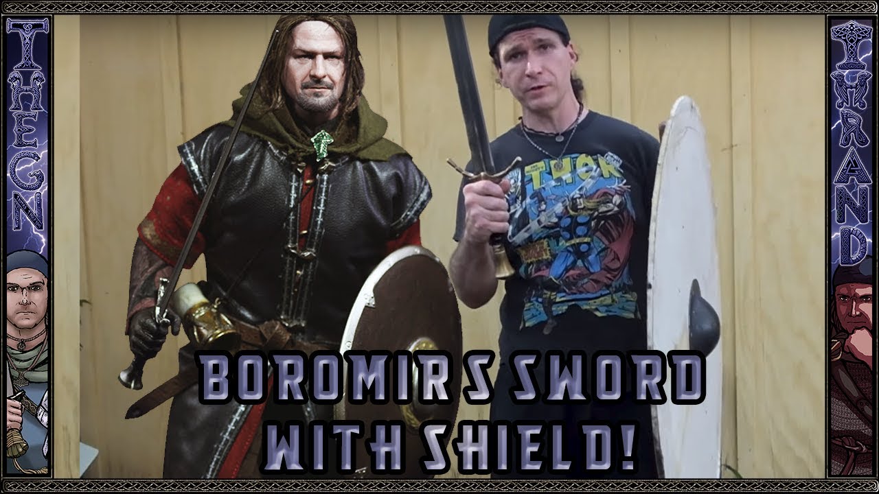 Middle Earth LOTR Boromir's Sword used one handed and with shield ...