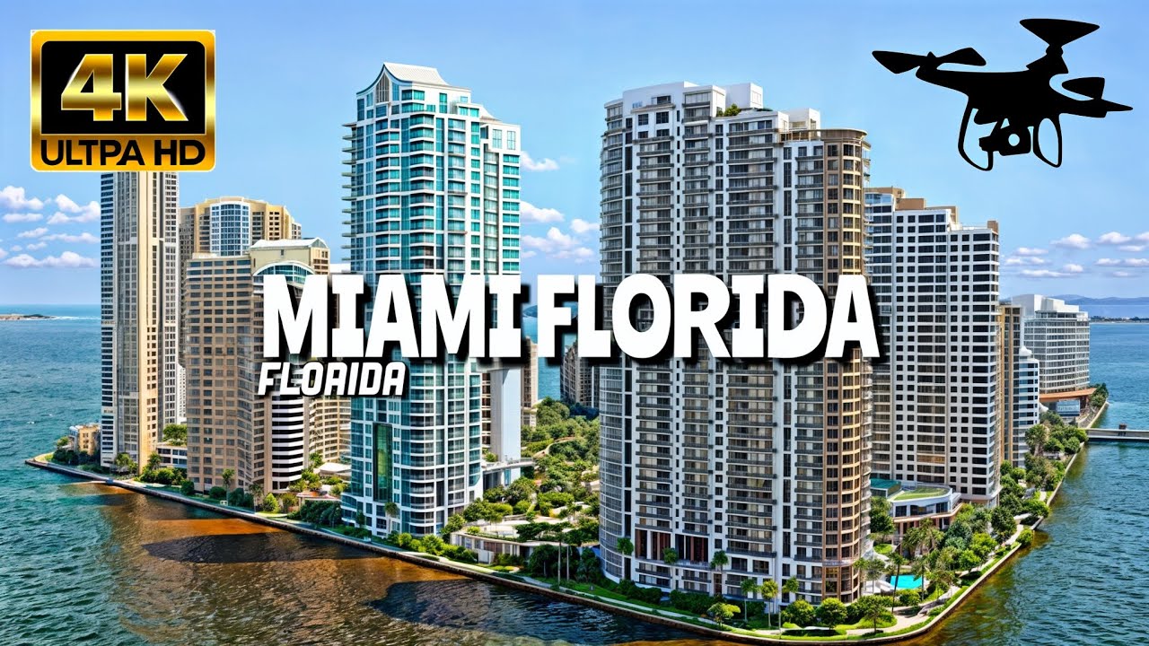 Miami Beach, Florida In 4K By Drone - Amazing View Of Miami Beach ...