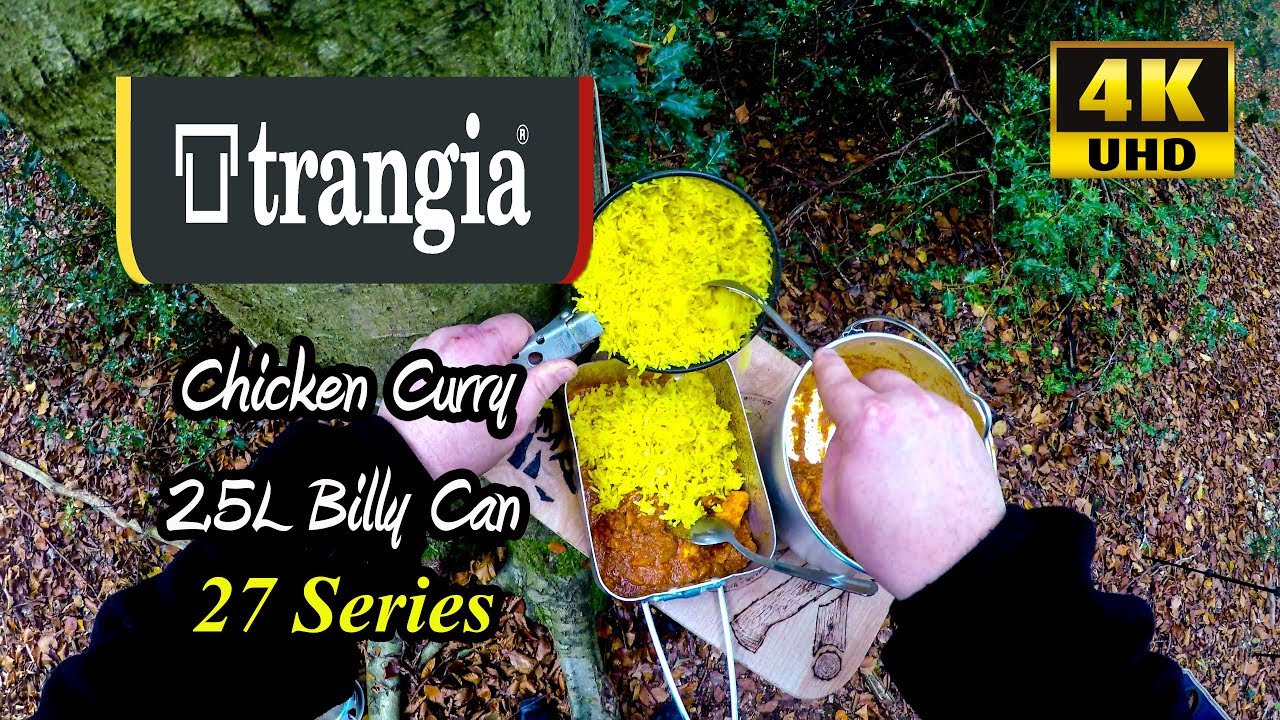 Cooking Chicken Curry - 2.5 Litre Billy Can - Trangia 27 Series - YouTube