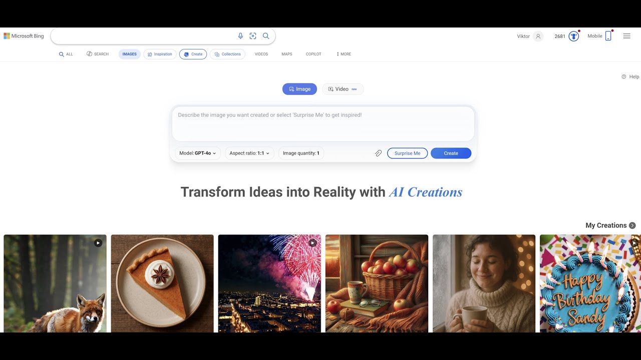 Генерація зображень та відео у bing.com - YouTube