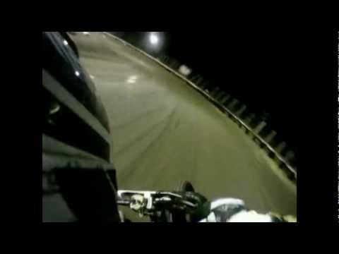 Sam Halbert helmet cam Shepps speedway main event - YouTube