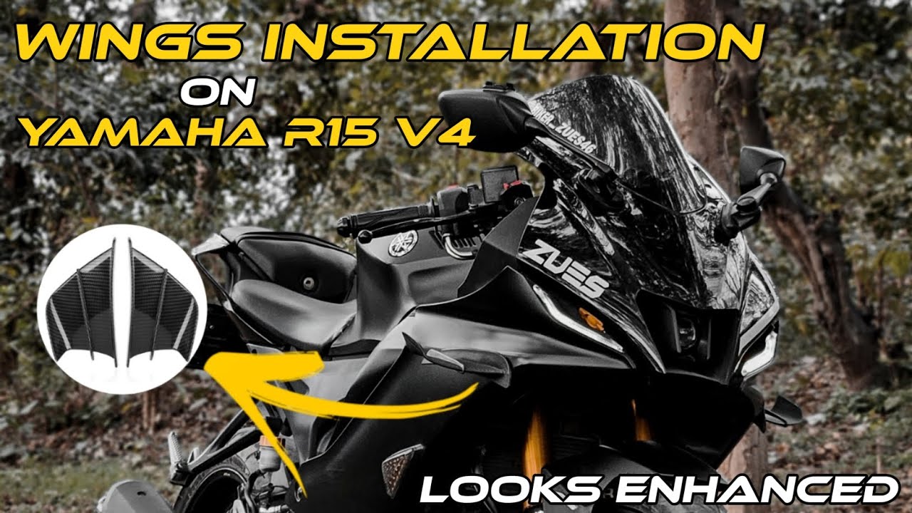 Wings Installation In R15 V4/M 😃 | Aerodynamic | अब तो हवा से बातें ...