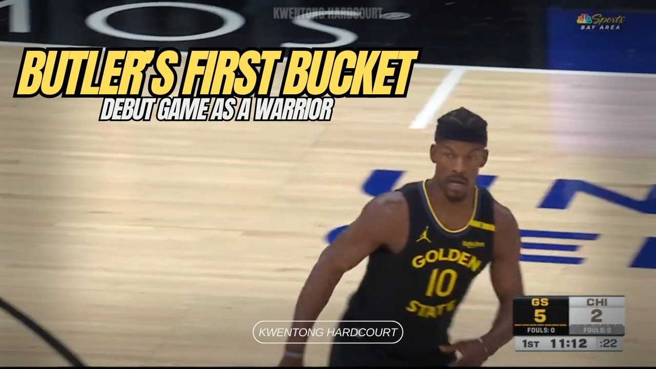 Jimmy Butler first points as a Warrior | Off the lob | GSW vs CHI ...