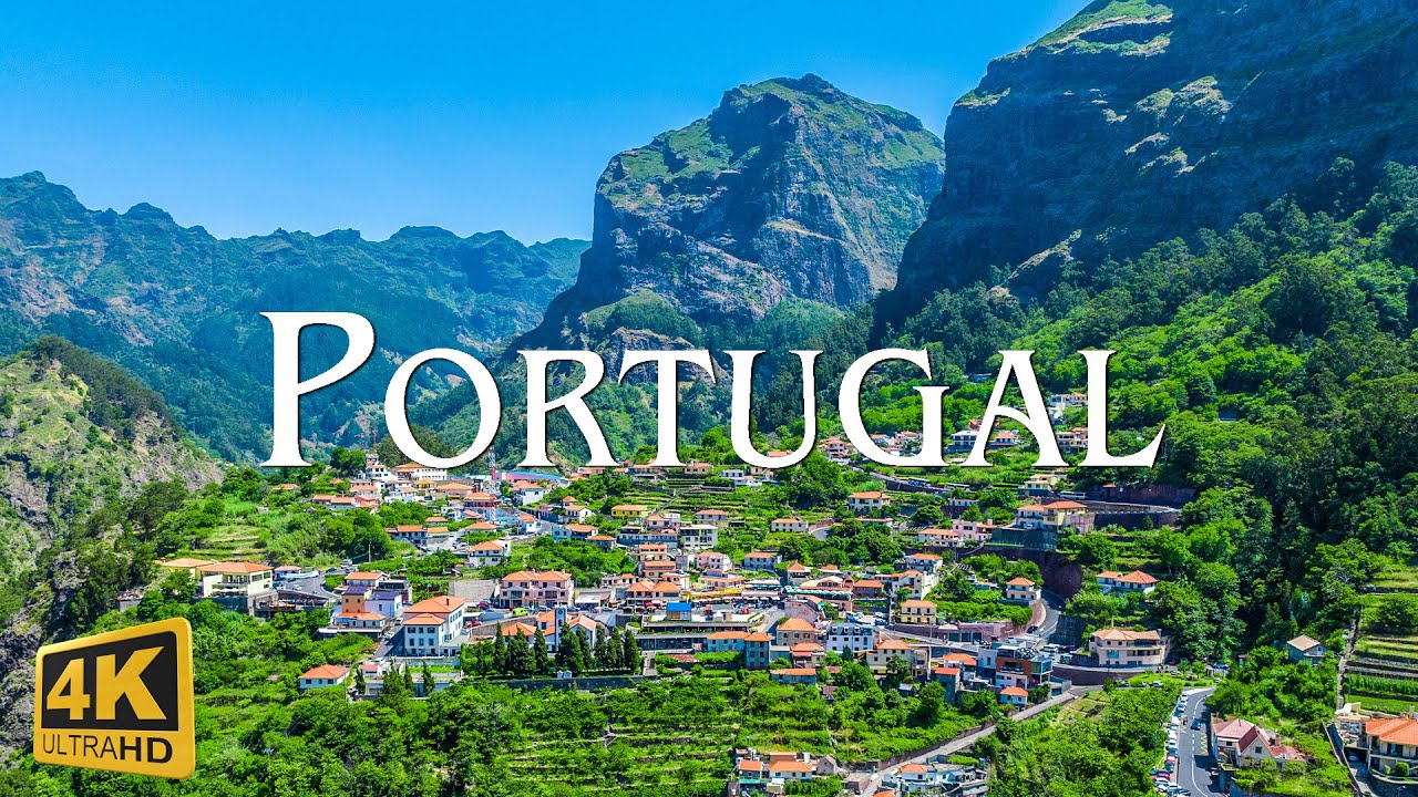 FLYING OVER PORTUGAL (4K UHD) - Wonderful Natural Landscape With ...