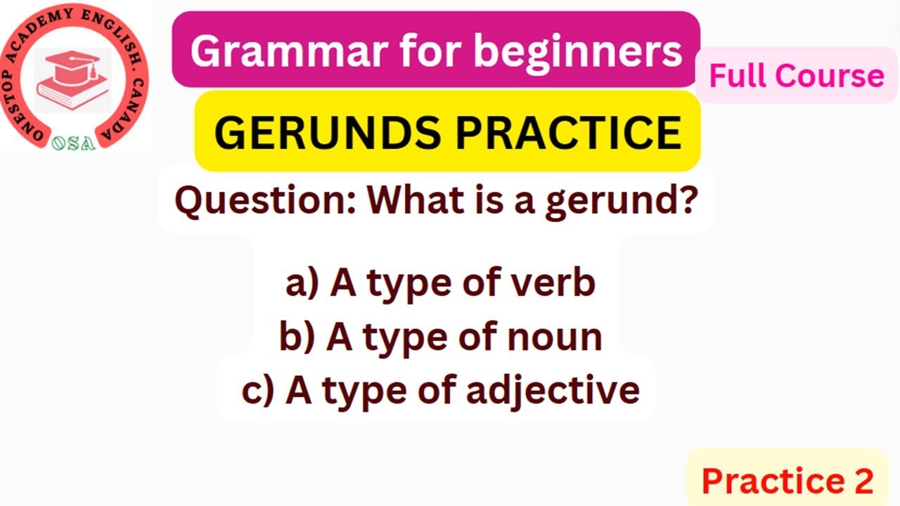 Quiz on Gerunds | How to use Gerunds | Beginner's Grammar - Full Course ...