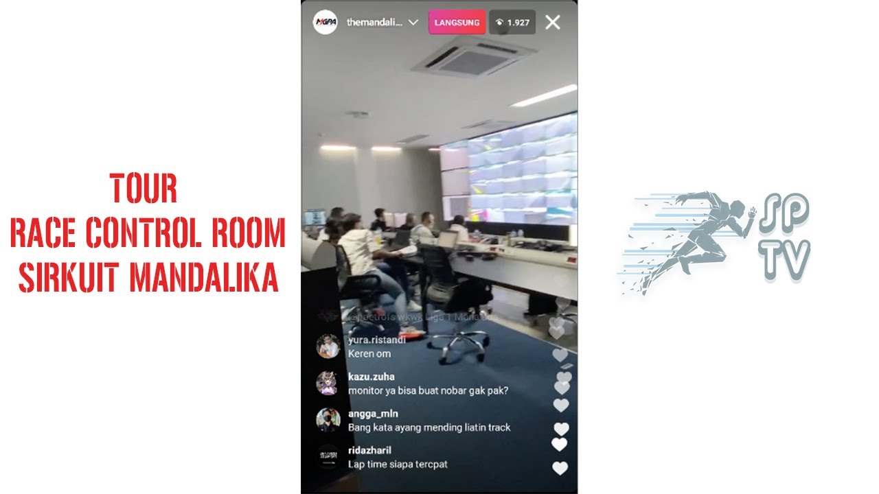 FULL LIVE RACE CONTROL ROOM TOUR SIRKUIT MANDALIKA - YouTube