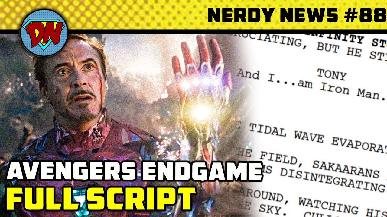 Endgame Script, Thor vs Serpant, Black Widow, Snyder Cut, Old Cap ...