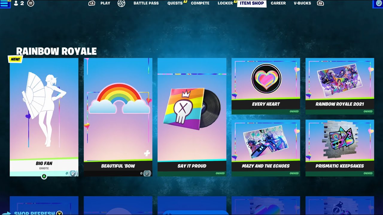 Fortnite - Rainbow Royale free items - Chapter 4 Season 3 - YouTube
