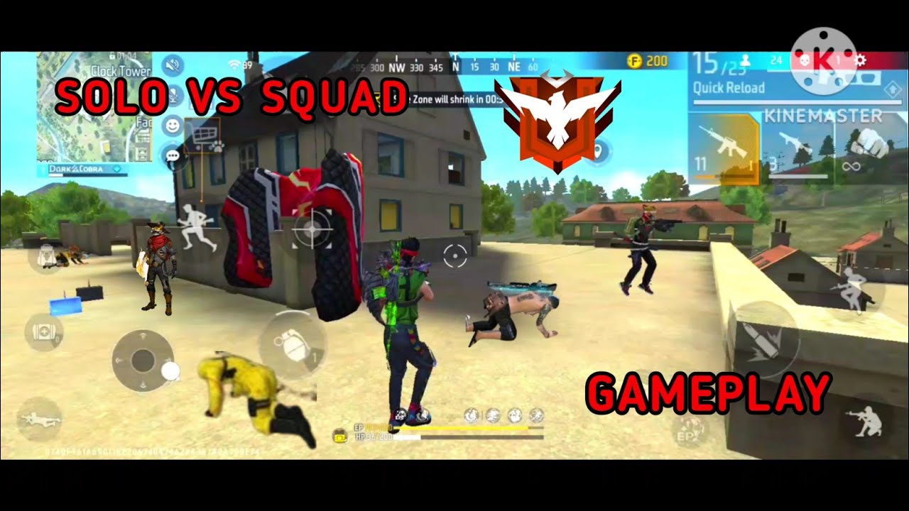 FREE FIRE 1 VS 4 CLUTCH GAMEPLAY #gaming #freefire #1vs4 #impossible # ...