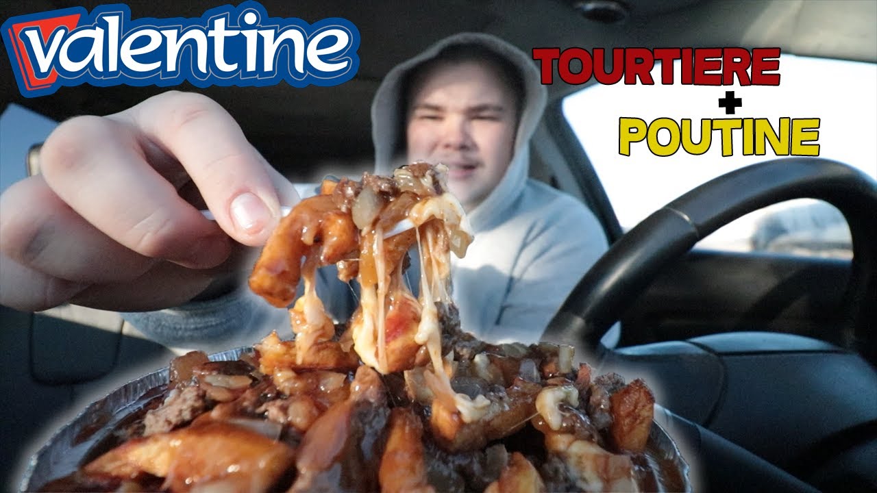 Je teste la Poutine Tourtière de chez Valentine !! - YouTube