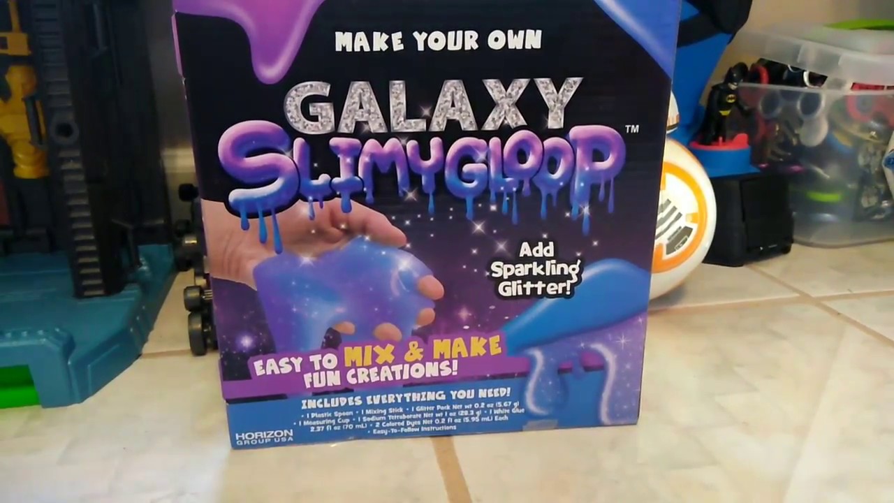 MAKING SLIME - Galaxy Slimy Gloop from Walmart - YouTube