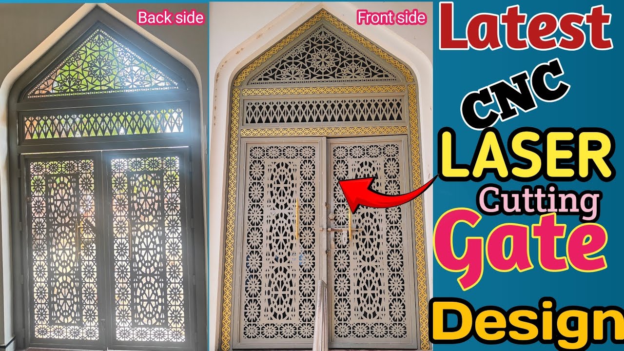 Laser Cutting Main Gate design for house || cnc gate design - YouTube