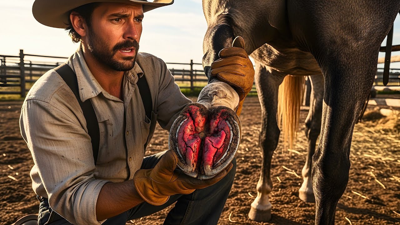 The Horse Limped for Days, When the Swelling Burst, the Rancher was ...