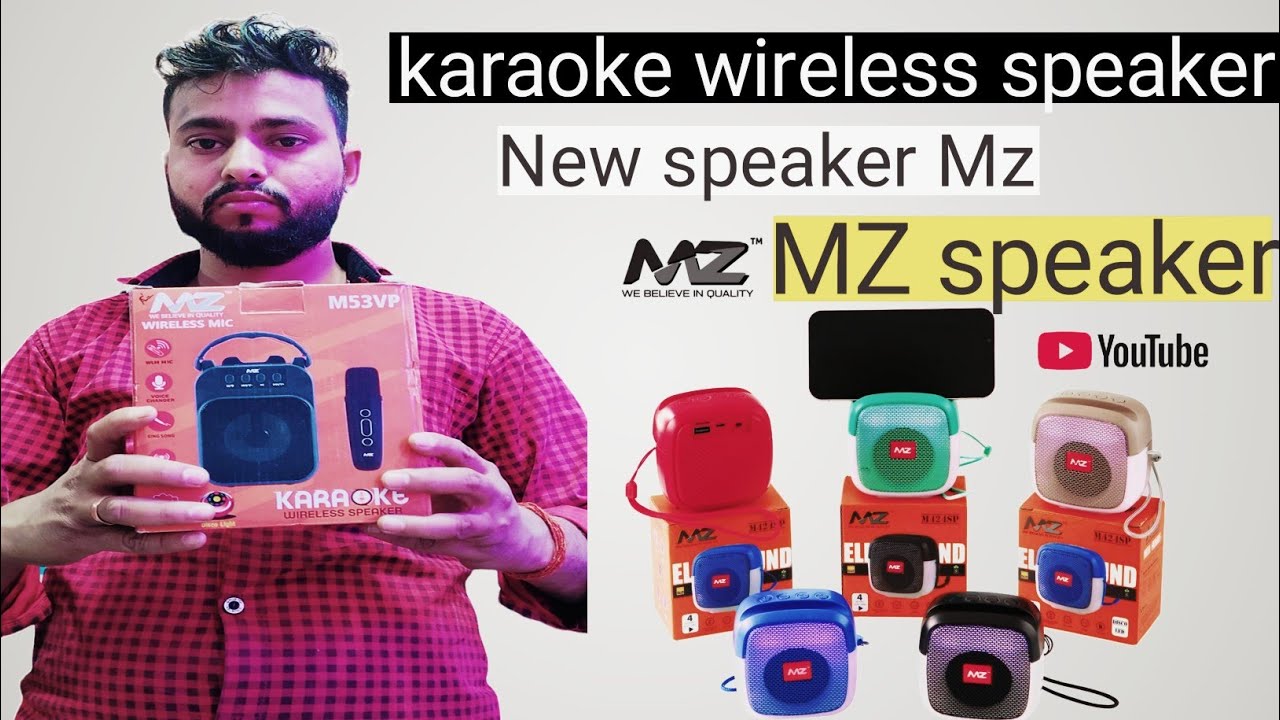 Mz Karaoke wireless speaker| New speaker|| teaching mic || - YouTube