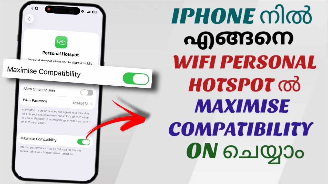 How to Enable Maximise Compatibility in WiFi Personal Hotspot on Apple ...