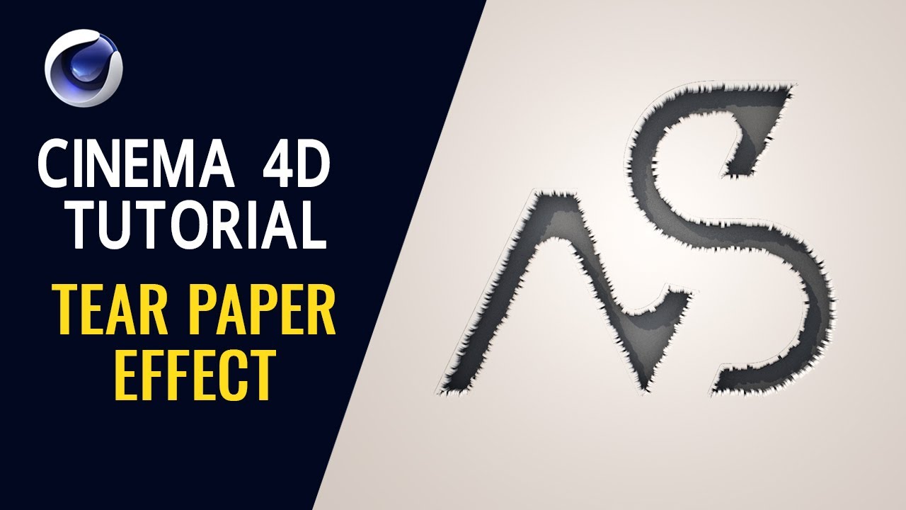 Tear Paper Effect - Cinema 4D Tutorial - YouTube