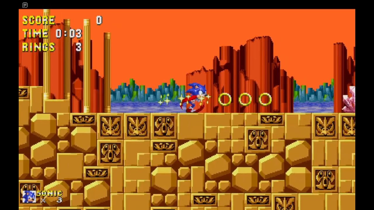 Mountain Temple zone act 1 - classic sonic simulator - YouTube