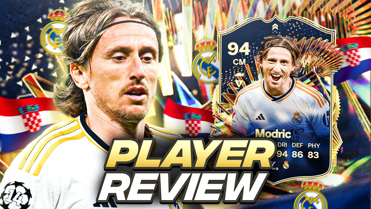 5⭐5⭐ 94 TOTS LIVE MODRIC PLAYER REVIEW | FC 24 Ultimate Team - YouTube