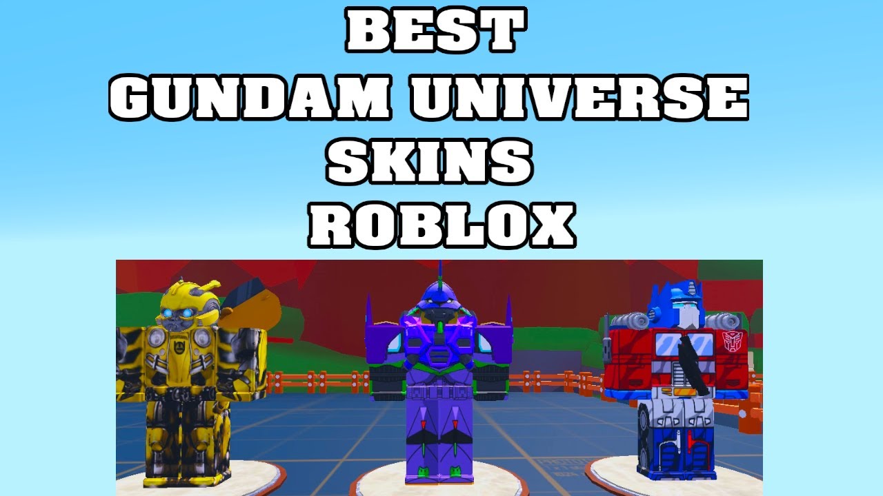 BEST GUNDAM UNIVERSE SKINS IN ROBLOX !!! 😱 - YouTube