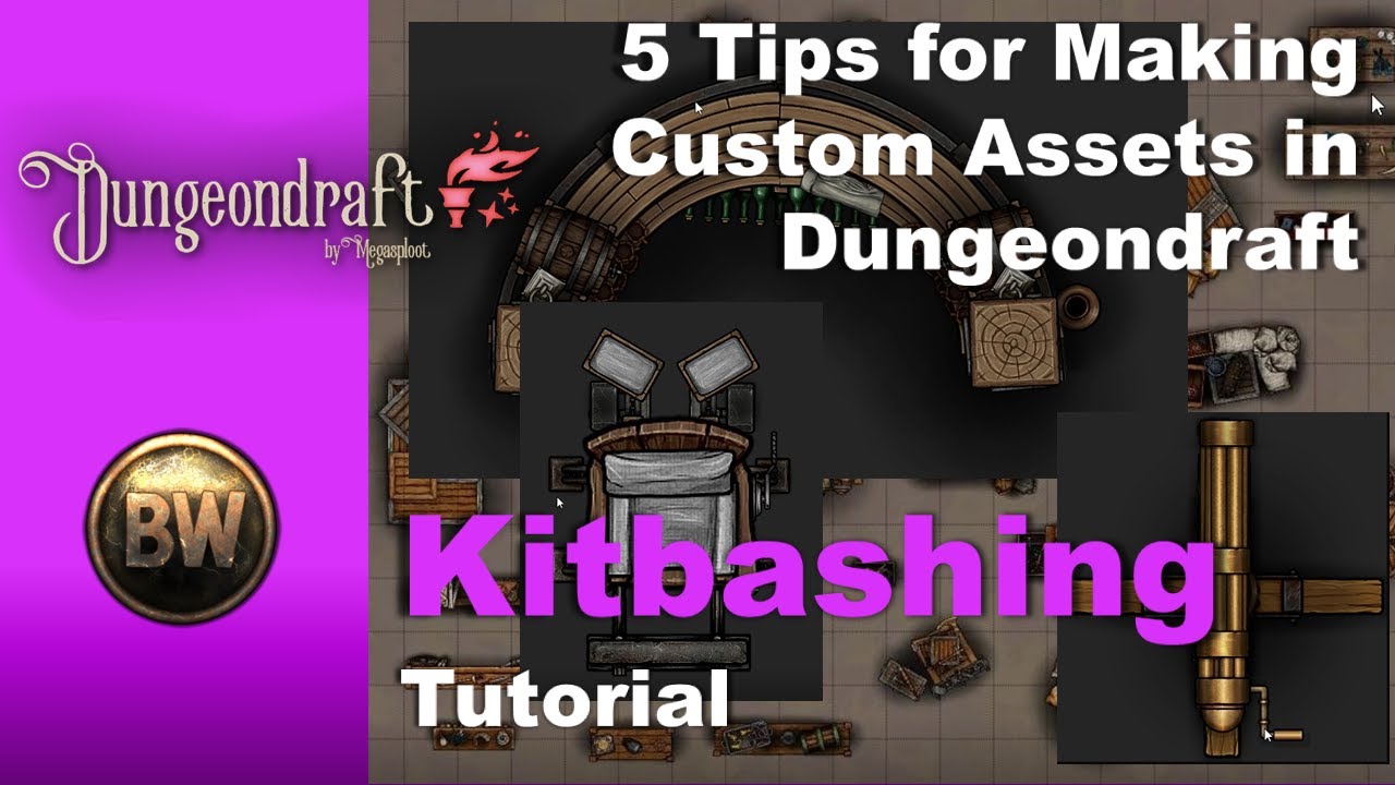 Dungeondraft Tutorial: 5 Tips for Kitbashing - YouTube