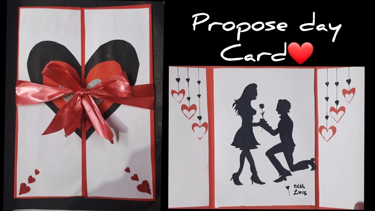 Propose day Card idea ️ #easy_to_do😊 #craft #happiness - YouTube