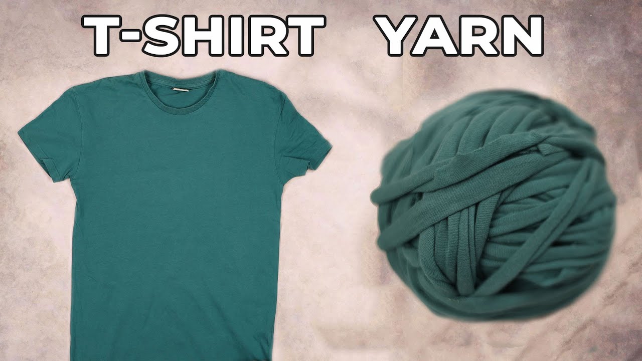 How to Make T-shirt Yarn Using the Entire Shirt in a Continuous Strand ...