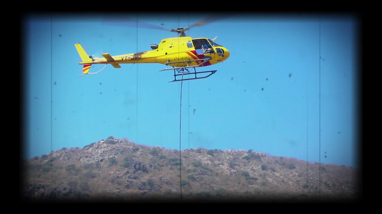 Girnar Ropeway Construction Project - Helicopter External Load ...