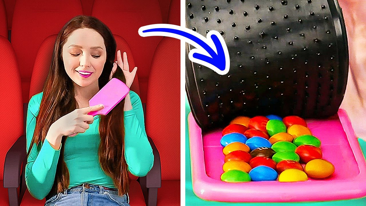 Smart Ways to Sneak Snacks Anywhere || Funny Food Hacks by 5-Minute ...