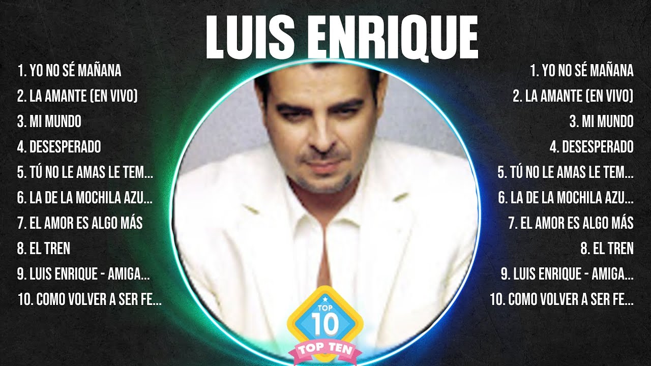 Luis Enrique ~ Greatest Hits Full Album ~ Best Old Songs All Of Time ...