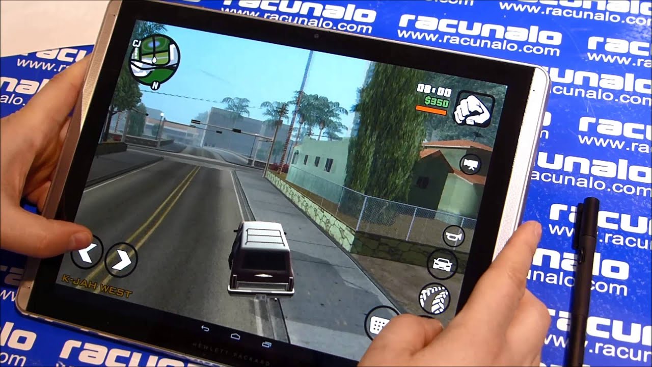 GTA San Andreas @ HP Pro Slate 12 tablet - YouTube