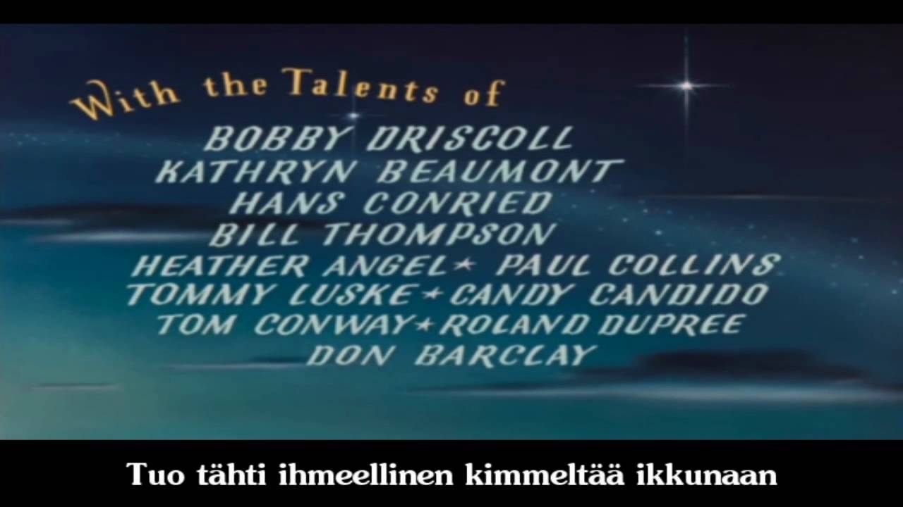 Peter Pan - The Second Star To The Right (Finnish)+Lyrics.wmv - YouTube